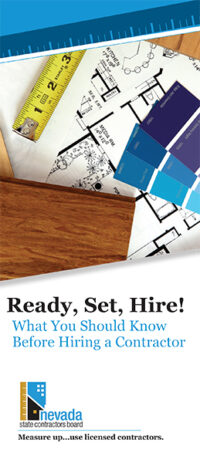 Consumer Checklist – Nevada State Contractors Board