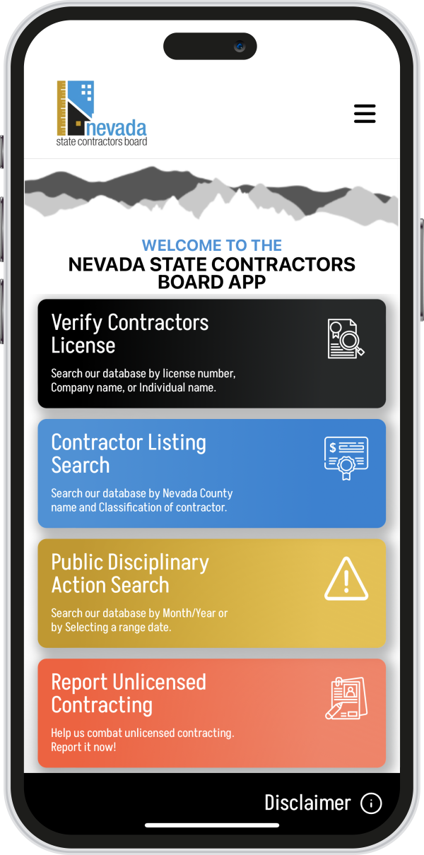Nevada State Contractors Board – Measure up…use licensed contractors.