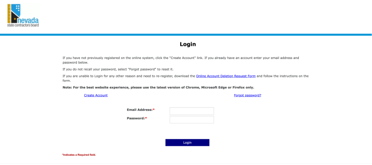 License Renewals – Nevada State Contractors Board