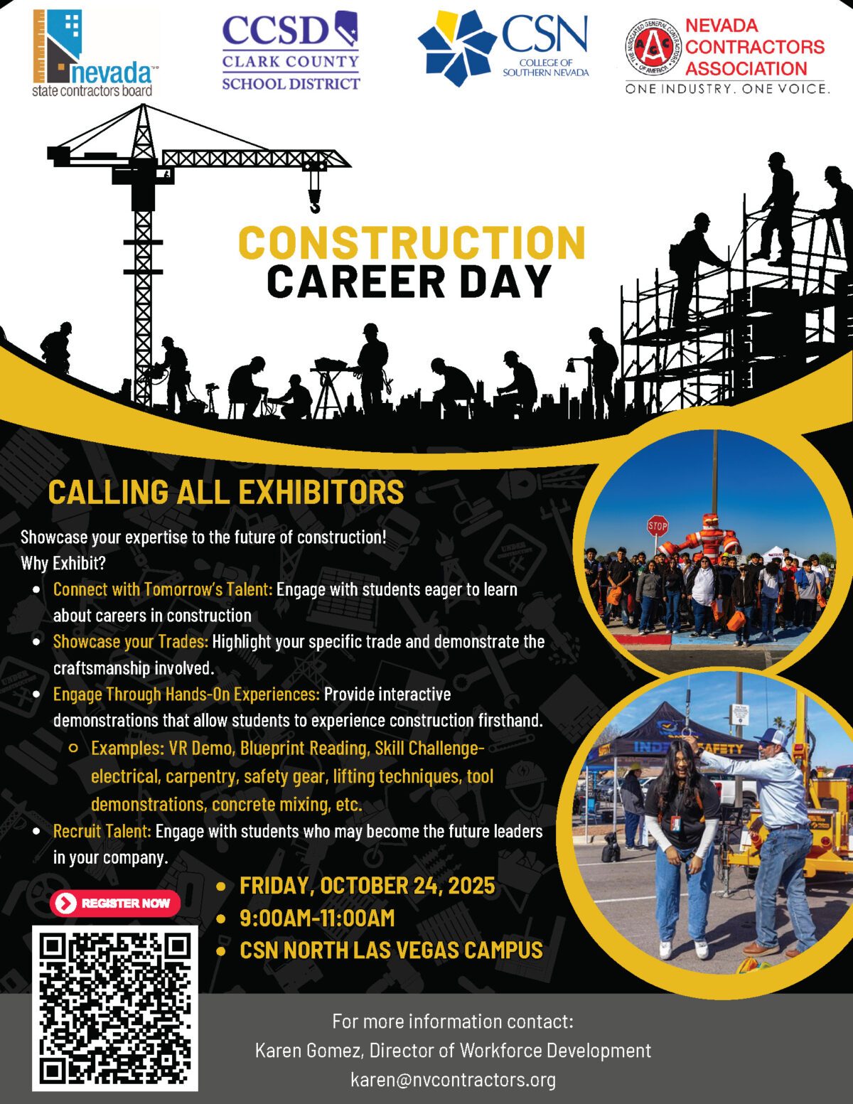 October 24, 2025 – Construction Career Day Southern Nevada – Nevada State Contractors Board